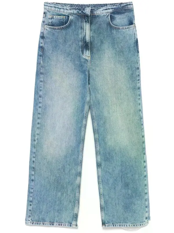 Patrizia Pepe Frayed-waist Jeans
