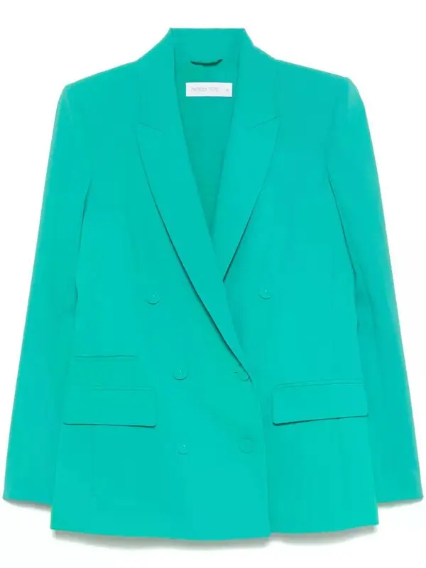 Patrizia Pepe Crepe Blazer - Green