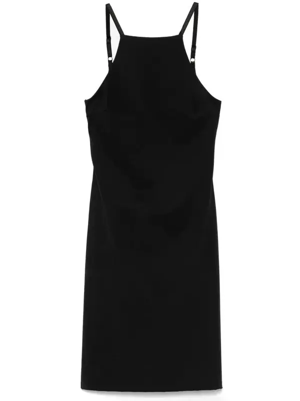 Patrizia Pepe Open-back Mini Dress - Black