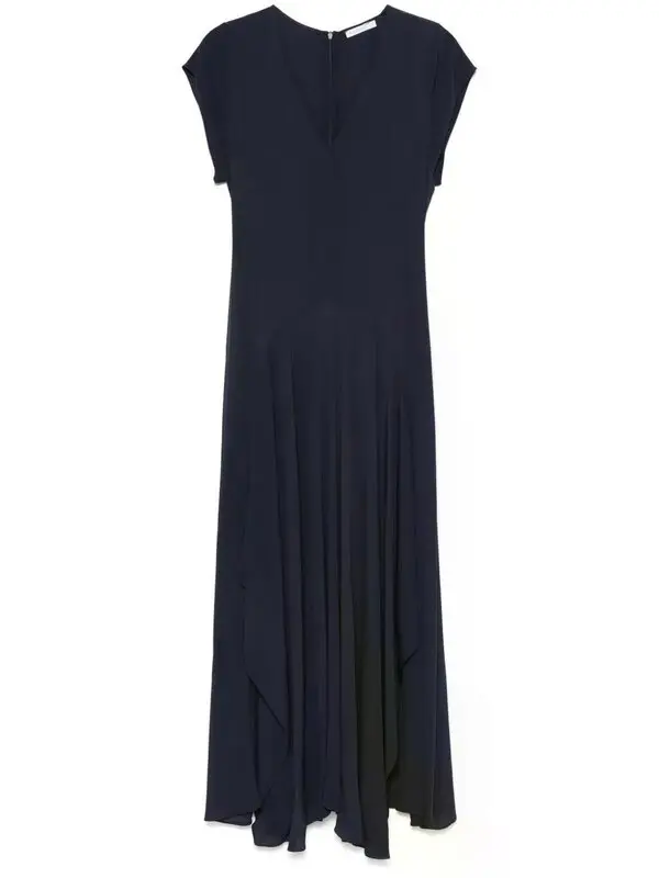 Patrizia Pepe Crepe Midi Dress - Blue