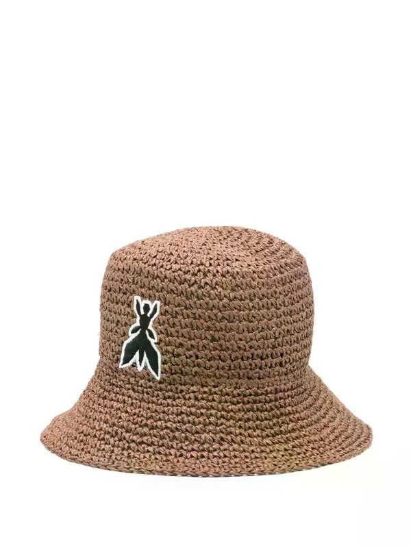 Patrizia Pepe Logo-embroidered Bucket Hat - Brown
