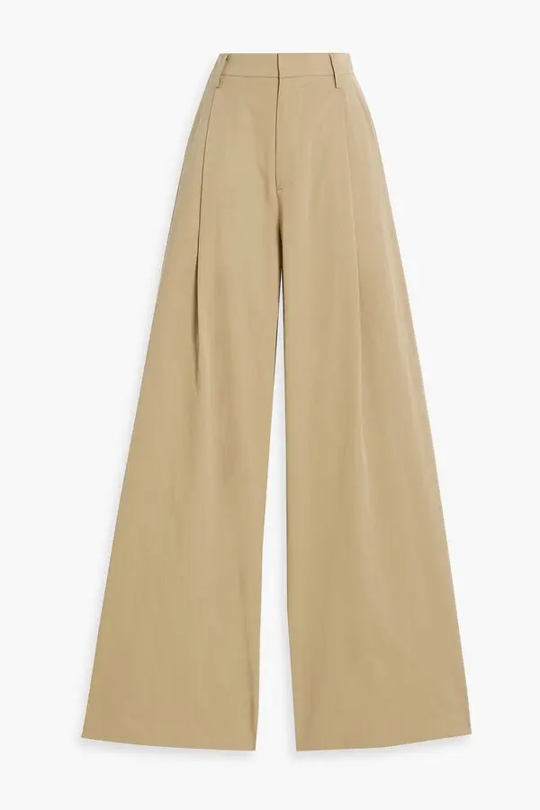 FRAME Cotton-twill Wide-leg Pants