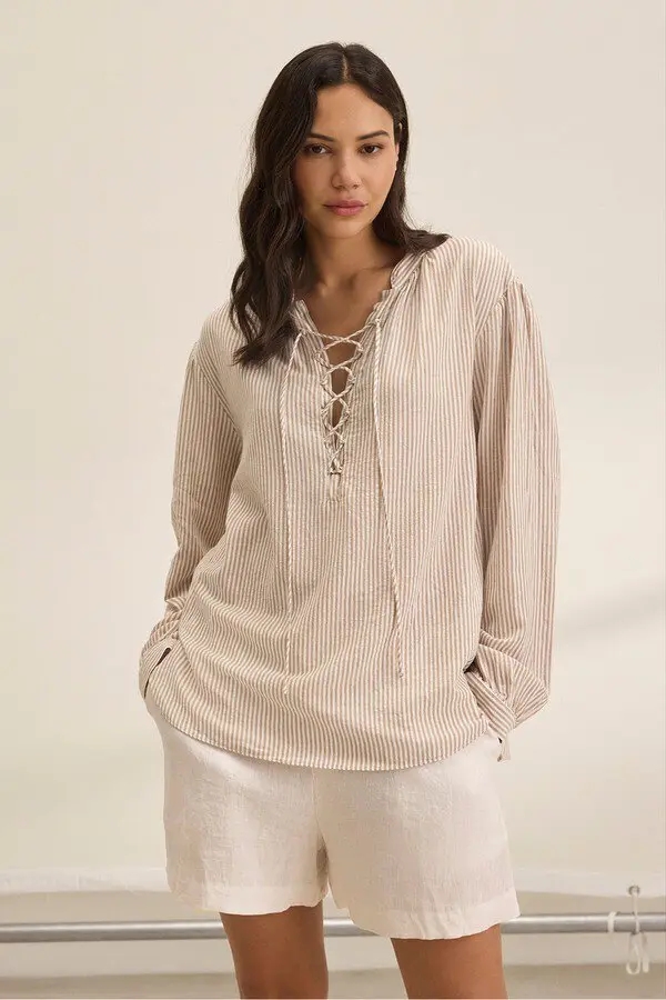 Velvet By Graham & Spencer Deara Striped Top