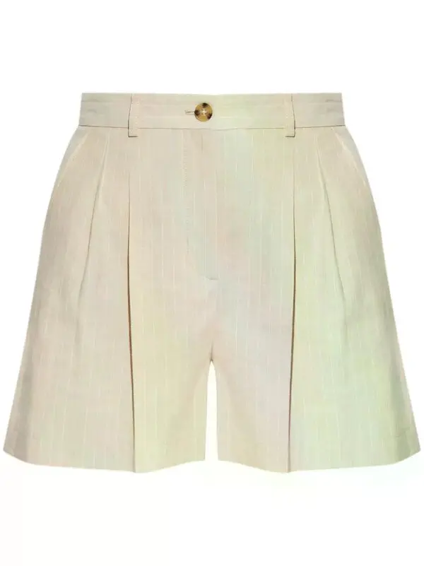 Paul Smith Pleated High-rise Shorts