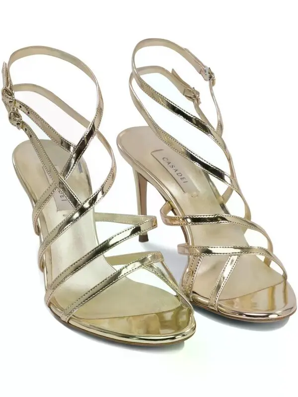 Casadei Strappy Stiletto Sandals - Gold