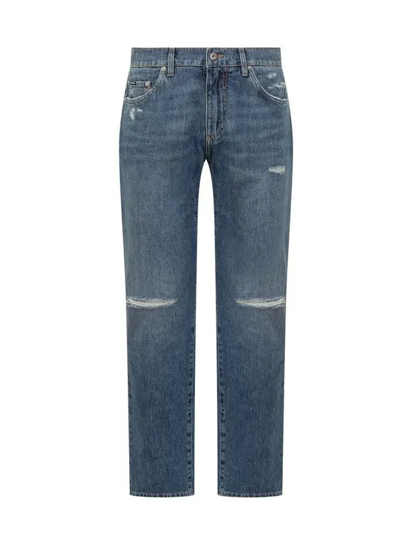 Dolce & Gabbana Cotton Jeans - Blue