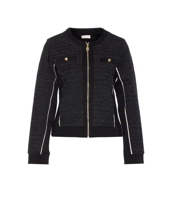 Liu Jo Sweater With Zip Closure - Black