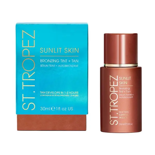 St. Tropez Sunlit Skin Bronzing Tint And Self Tan Face Serum - One-color