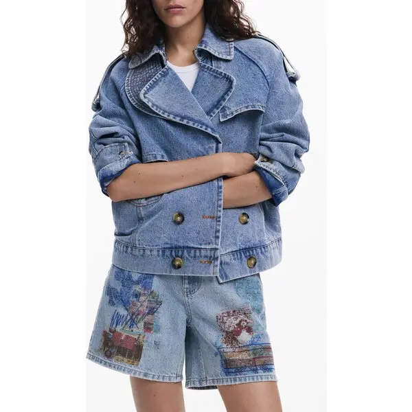 Desigual Oversized Denim Trucker Jacket