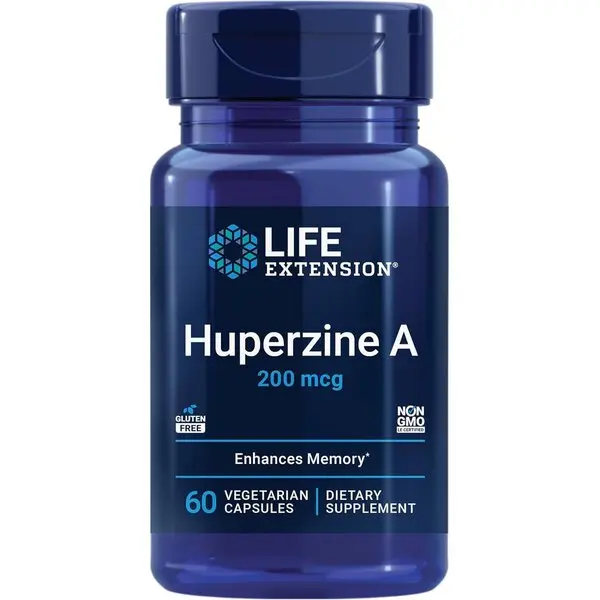LIFE EXTENSION Huperzine A 200mcg 60 Capsules