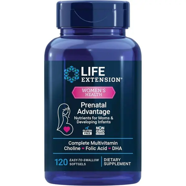 LIFE EXTENSION Prenatal Advantage 120 Softgels