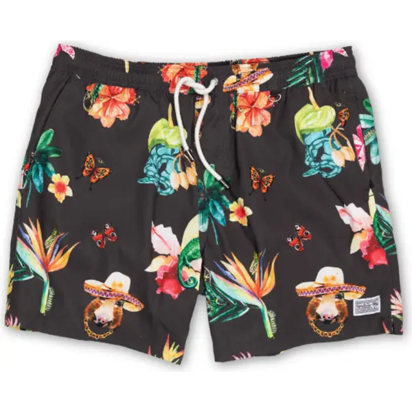 BAJA LLAMA Land Before Floral Stretch Swimsuit