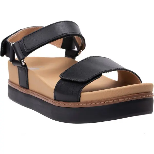 REVITALIGN Kiera Ankle Strap Sandal - Black