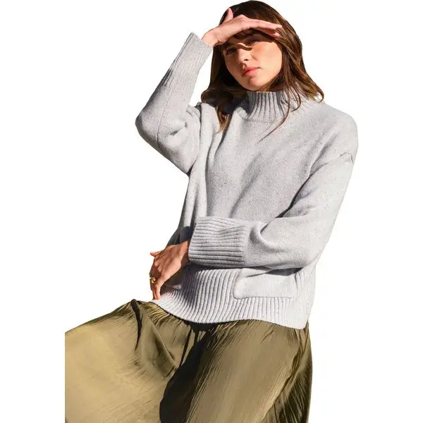 CELTIC & CO. Flecked Patch Pocket Sweater