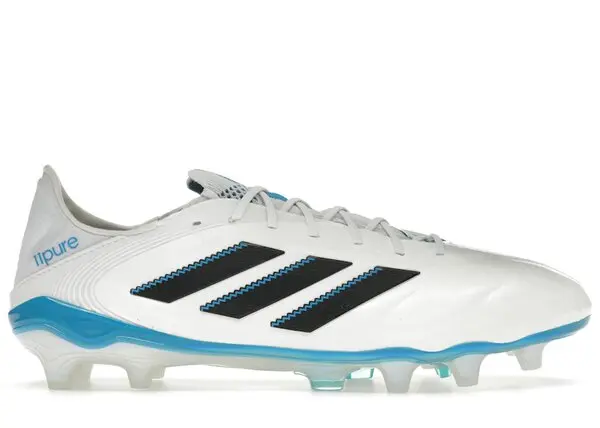 Adidas Copa Pure Fg Soccer Cleats - Cloud White/core Black/solar Blue