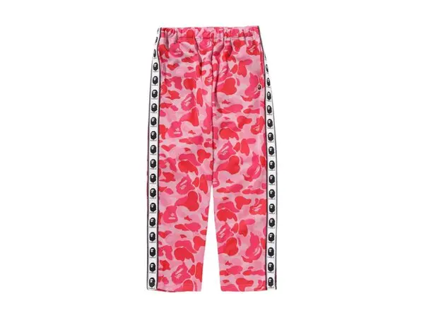 BAPE Abc Camo Relaxed Fit Track Pants - Pink