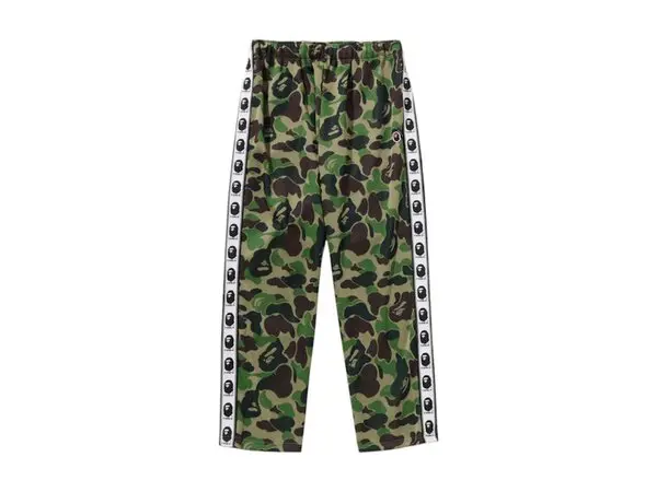 BAPE Abc Camo Relaxed Fit Track Pants - Green