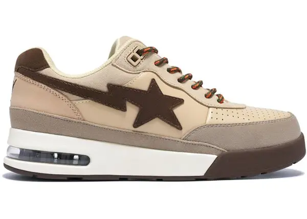 BAPE A Bathing Ape Road Sta #1in Sneakers - Beige/brown