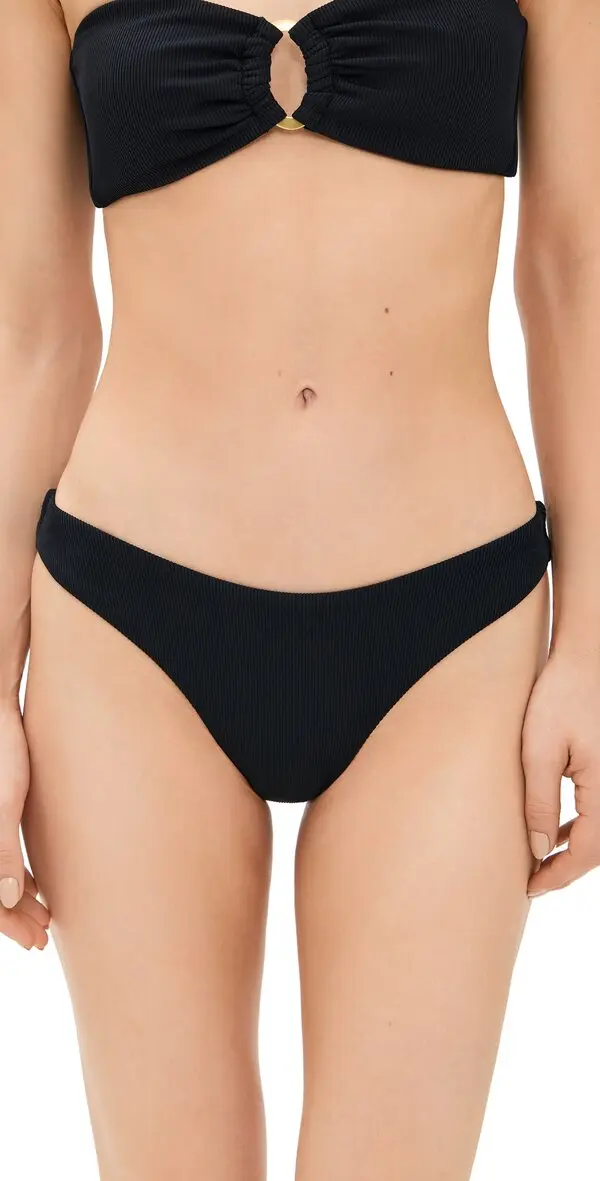 L*Space Rocky Full Bikini Bottom - Black