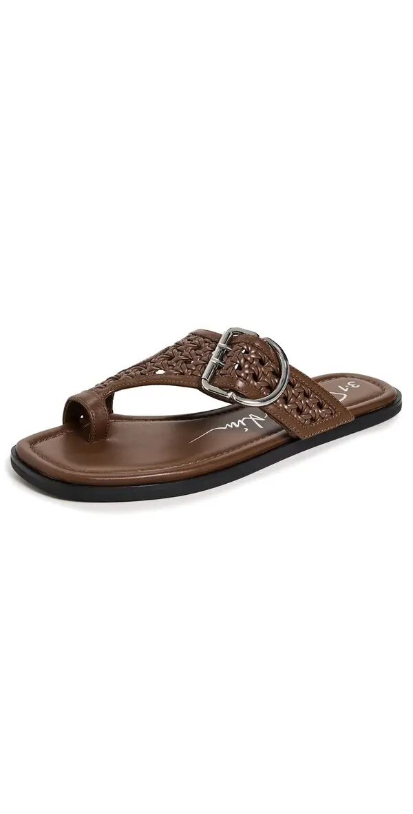 3.1 Phillip Lim Macrame Z-strap Toe Sandals - Cocoa