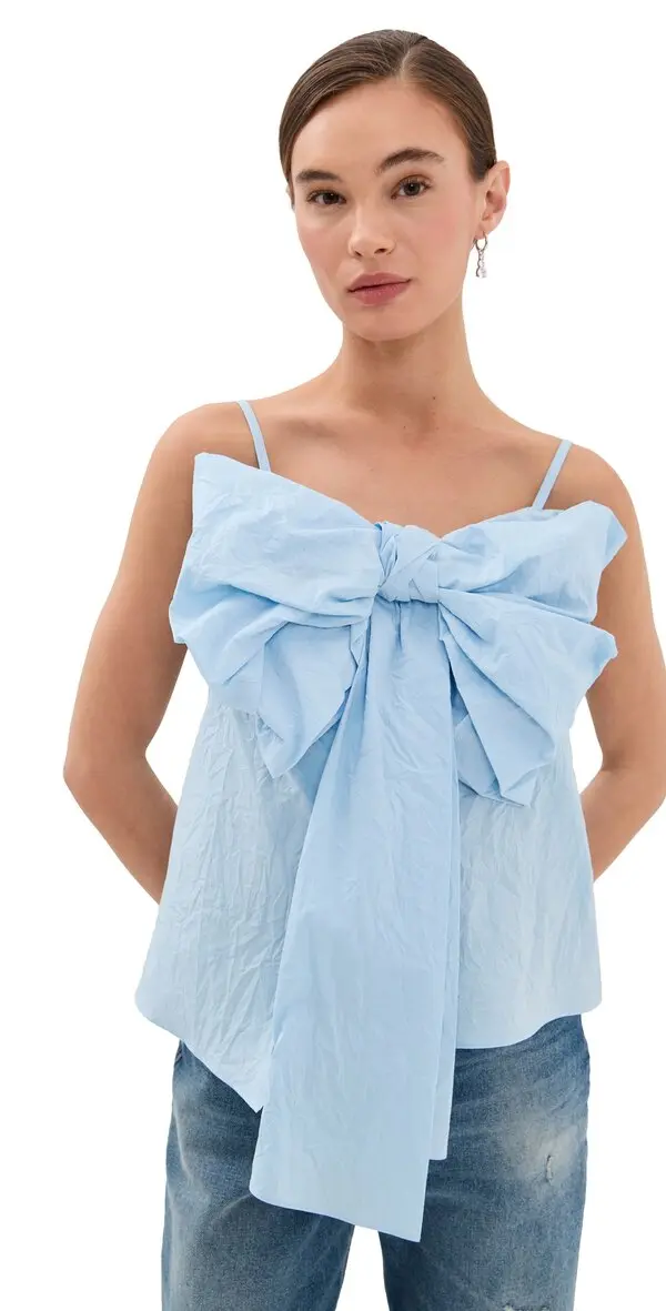 Acne Studios Tanessa Crinkled Cotton Poplin Top