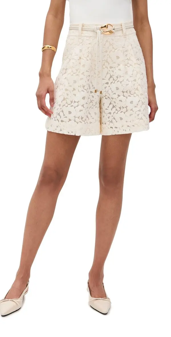 Zimmermann Illuminate Lace Shorts