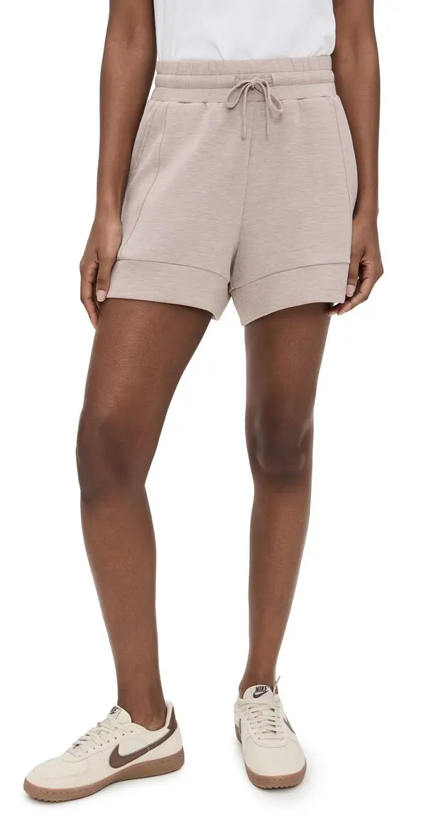 Varley Atrium High-rise Shorts - Taupe Marl