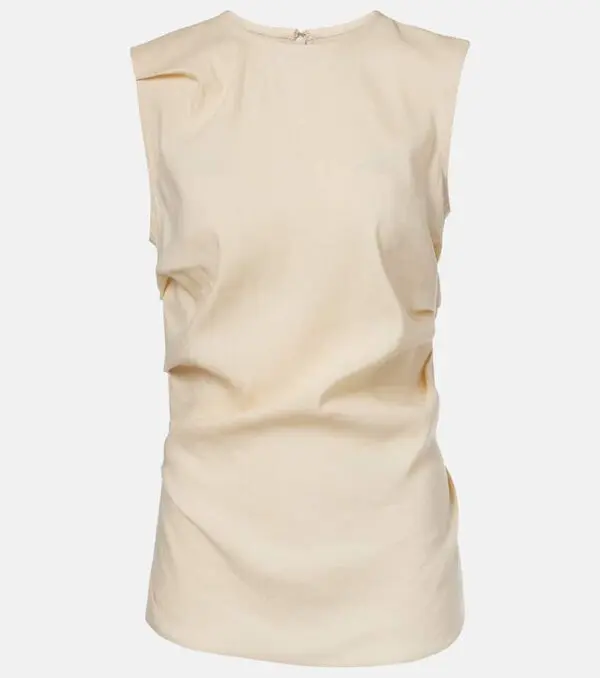 Proenza Schouler White Label White Label Anoushka Ruched Top - Beige