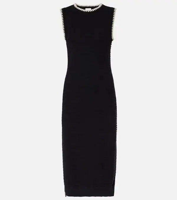 Varley Dwight Knit Tank Dress - Black - 30% Off | Editorialist