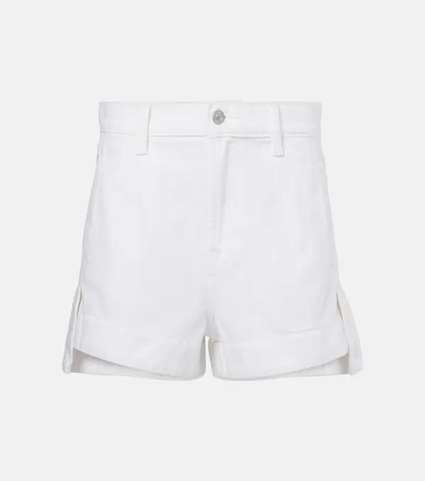 7 For All Mankind High-rise Denim Shorts