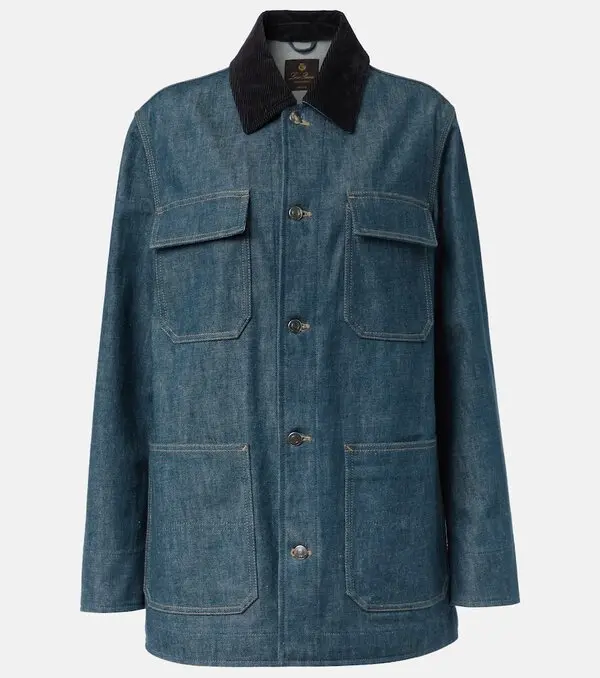 Loro Piana Dean Denim Field Jacket