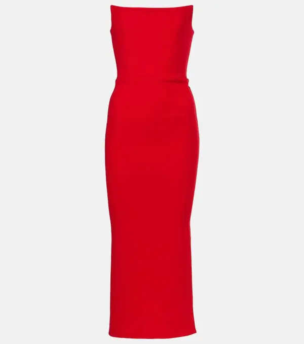 Alex Perry Crêpe Corset Dress