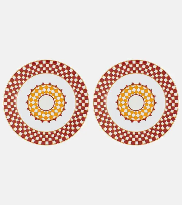 La DoubleJ Apollo Set Of 2 Porcelain Dessert Plates