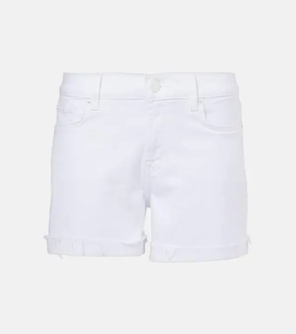 7 For All Mankind Distressed Denim Shorts