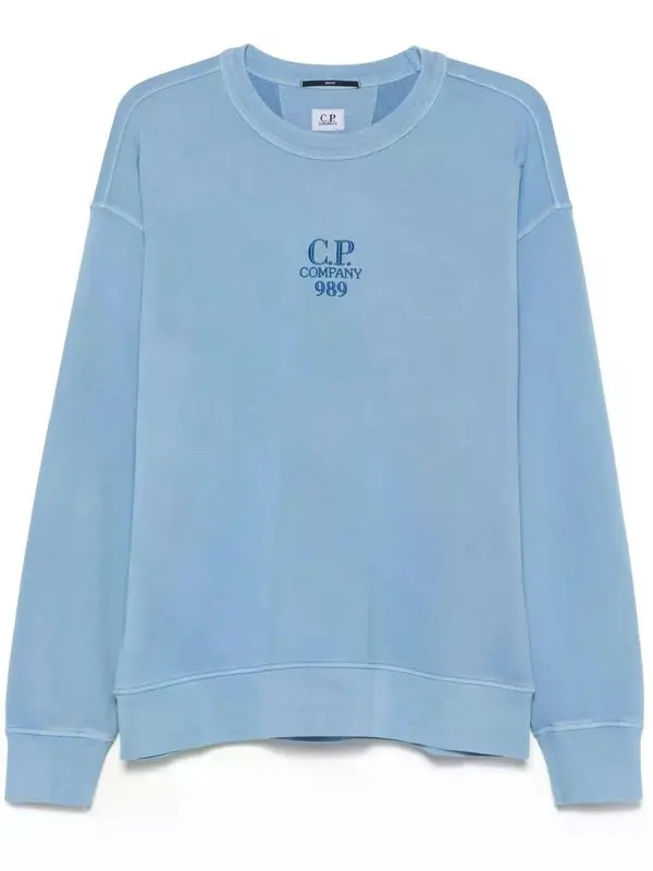 C.P. COMPANY Diagonal Fleece Sweatshirt - Blue