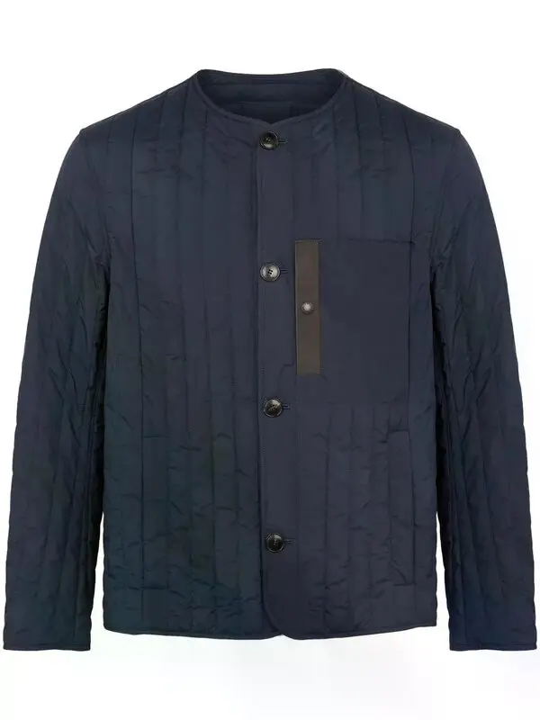 YVES SALOMON Quilted Jacket - Blue