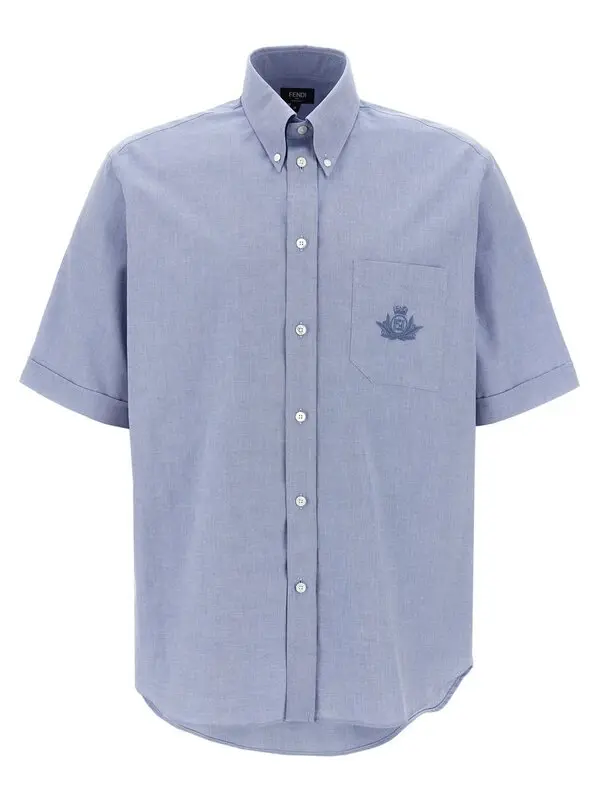 Fendi Crest' Shirt - Blue