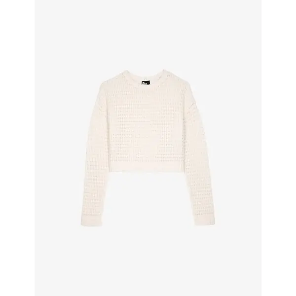 The Kooples Round-neck Open-knit Jumper