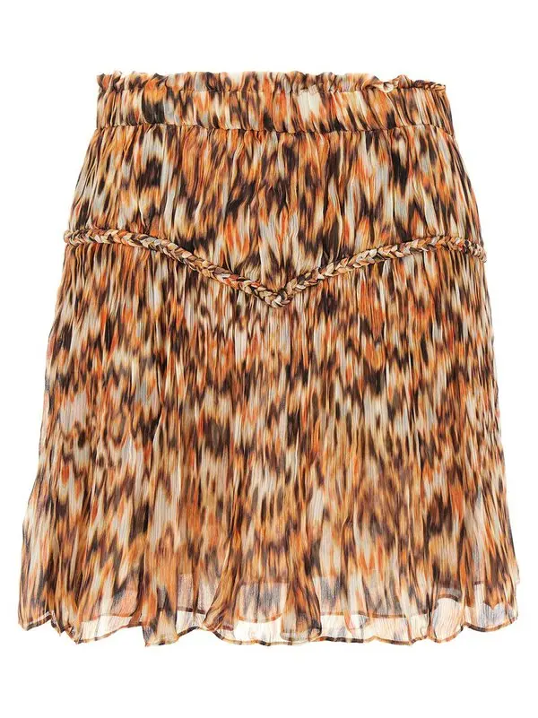 Isabel Marant Roumi Printed Cotton Skirt - Orange
