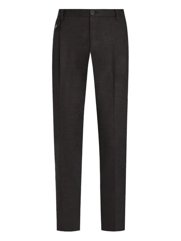 Dolce & Gabbana Straight Fit Trousers - Grey
