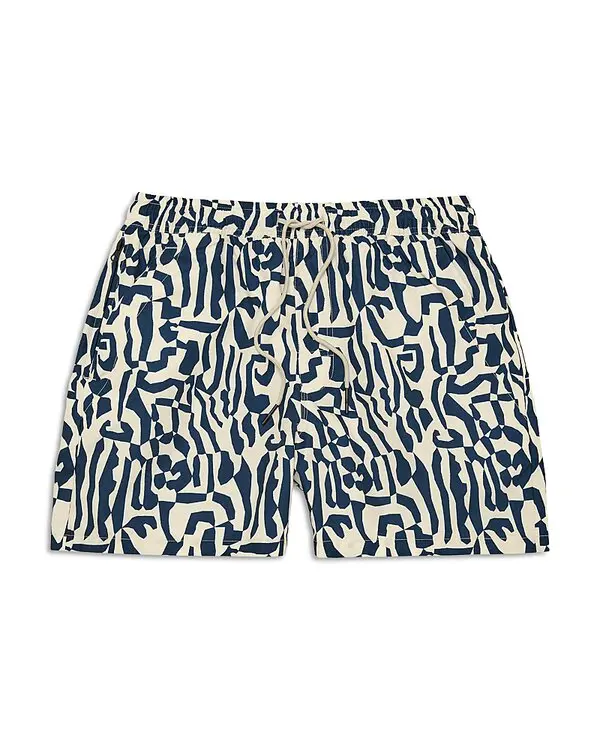 Oas Marbling 4.3 Swim Trunks - Blue