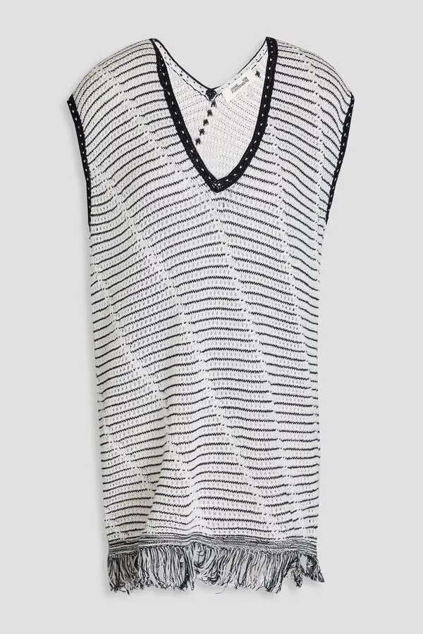 Diane Von Furstenberg Pointelle-knit Cotton Top