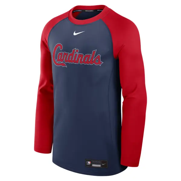 Nike St. Louis Cardinals Authentic Collection Game Time Mlb Pullover Crew - Blue