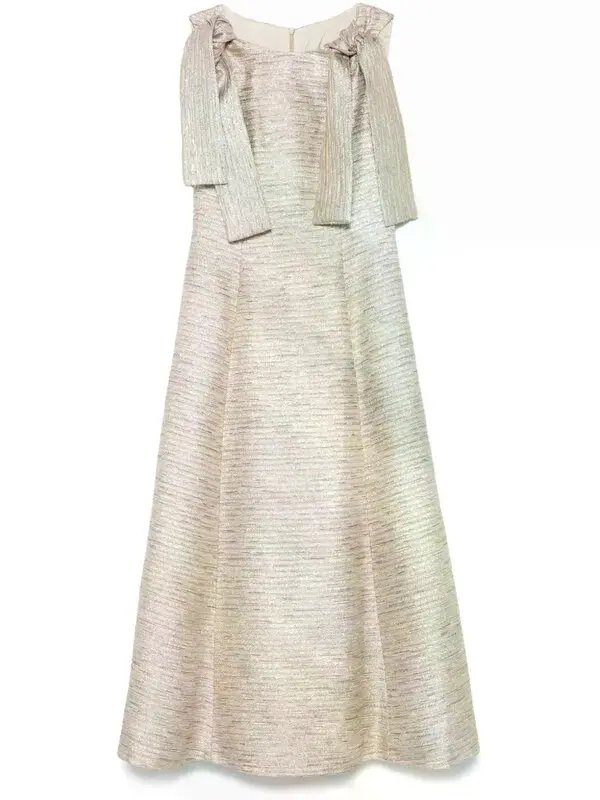 FELY CAMPO Knot-detail Midi Dress