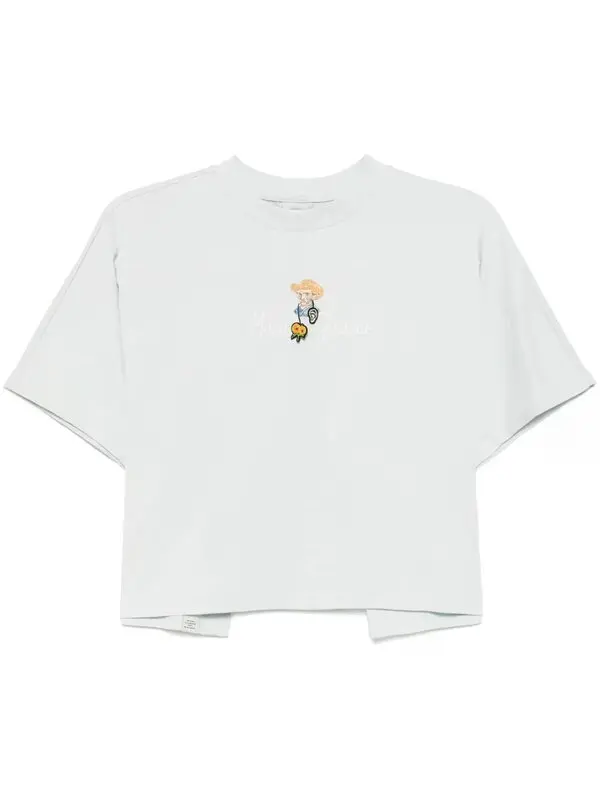 MUSIUM DIV. Bead-embellished T-shirt - Blue