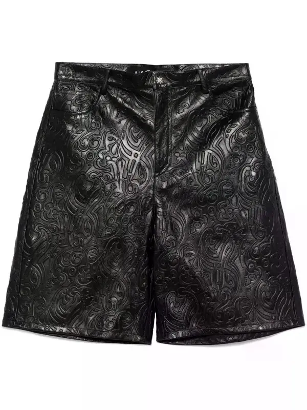 John Richmond Leather Shorts