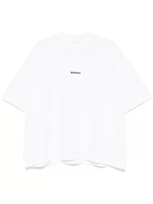 BONSAI Jersey-texture T-shirt