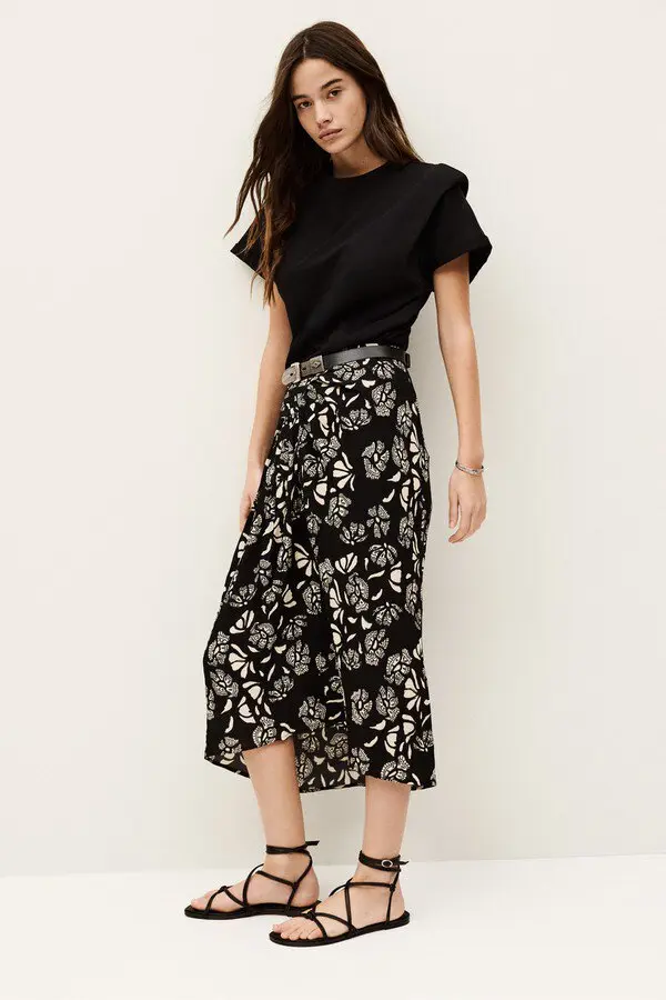 Ba&sh Annie Flowing Midi Skirt