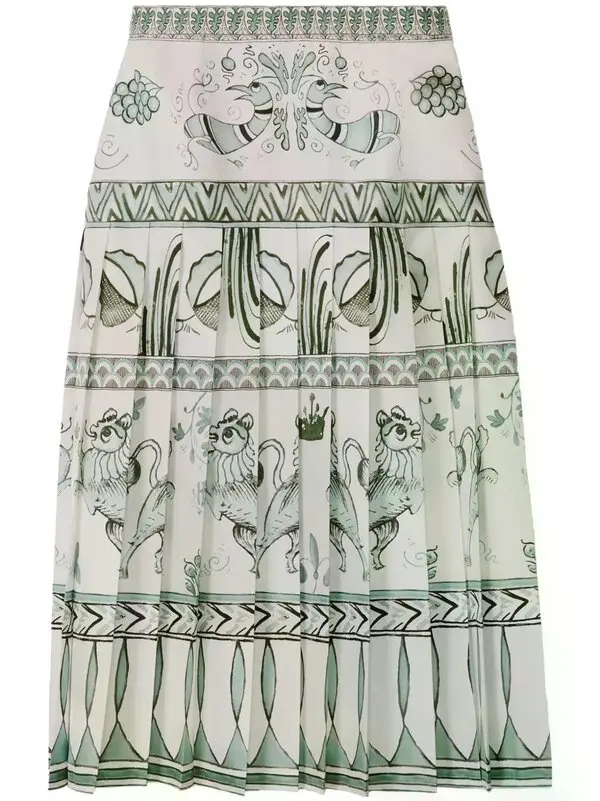 Fabiana Filippi Printed Midi Skirt