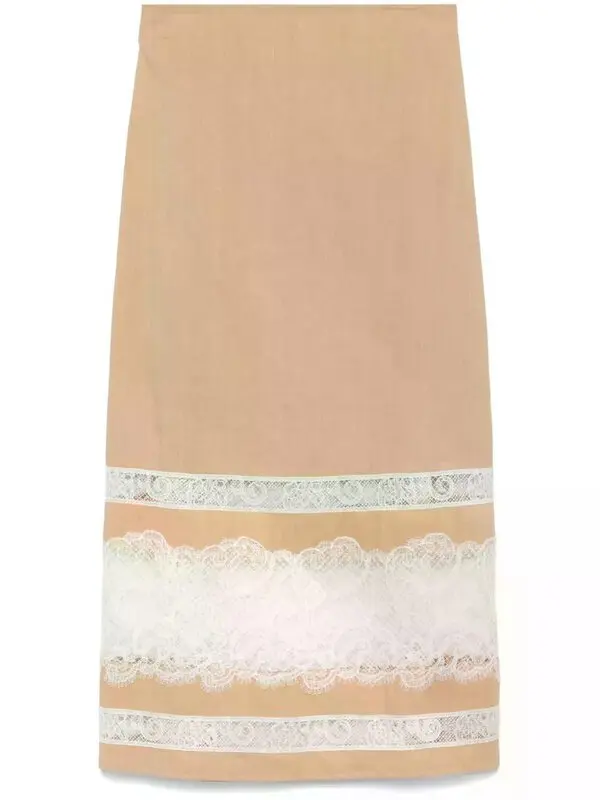 Lorena Antoniazzi Lace-trimmed Midi Shirt